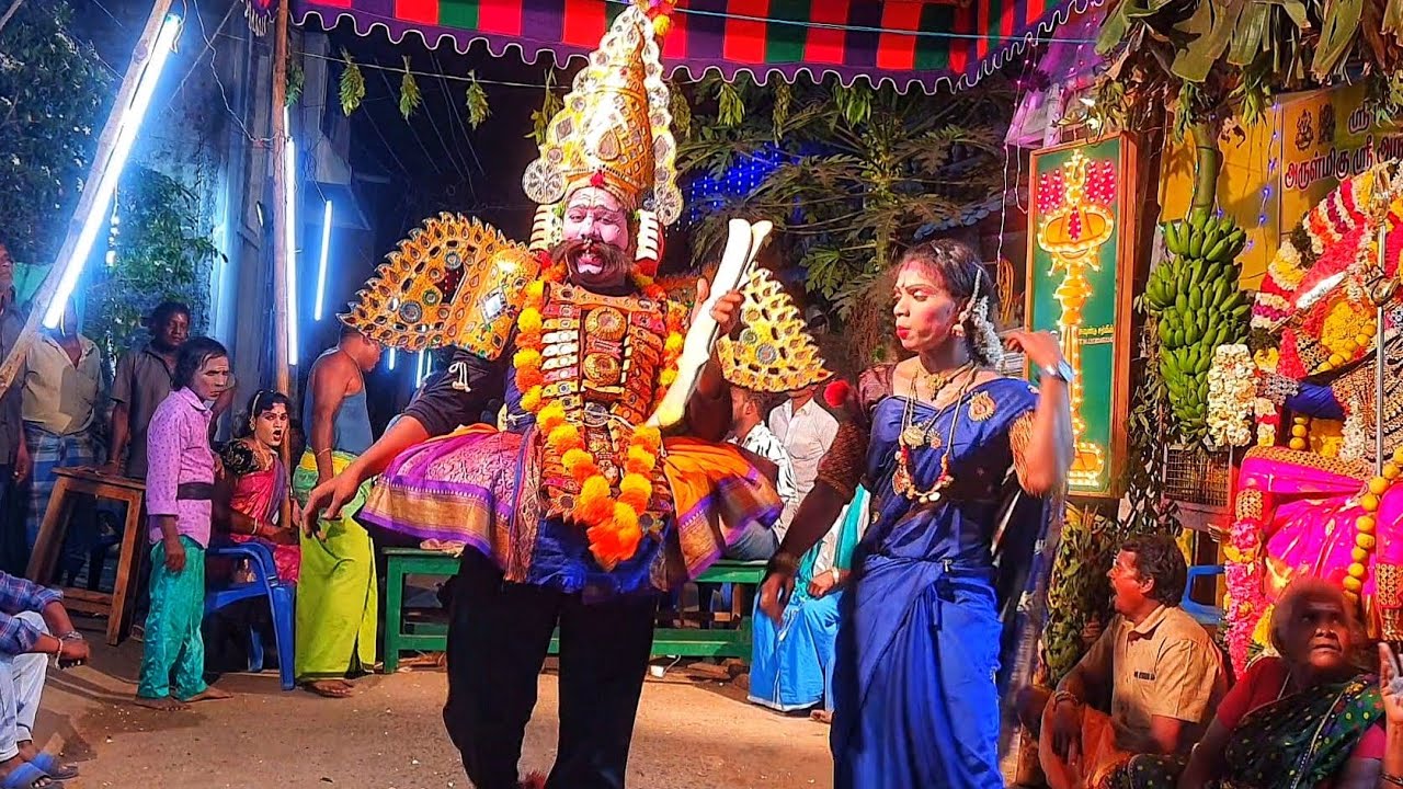 Therukoothu | அருமையான இளம்கலைஞர்களின் பெண்வேட ஆட்டம் | ஸ்ரீ முனீஸ்வரன் ...