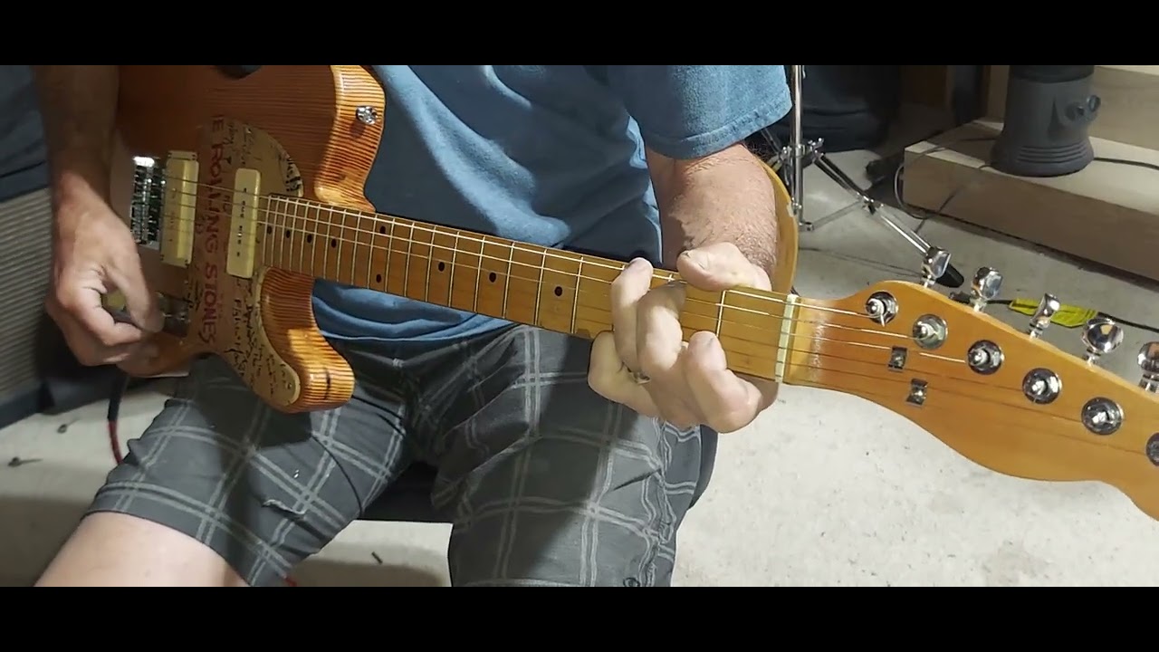 SOLD Telecaster Style Guitar 2 P90's pickups 1920's wood body - YouTube