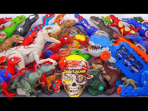 Jurassic World Unboxing Review| Allosaurus Distortus Rex T-rex Therizinosaurus Giganotosaurus |ASMR