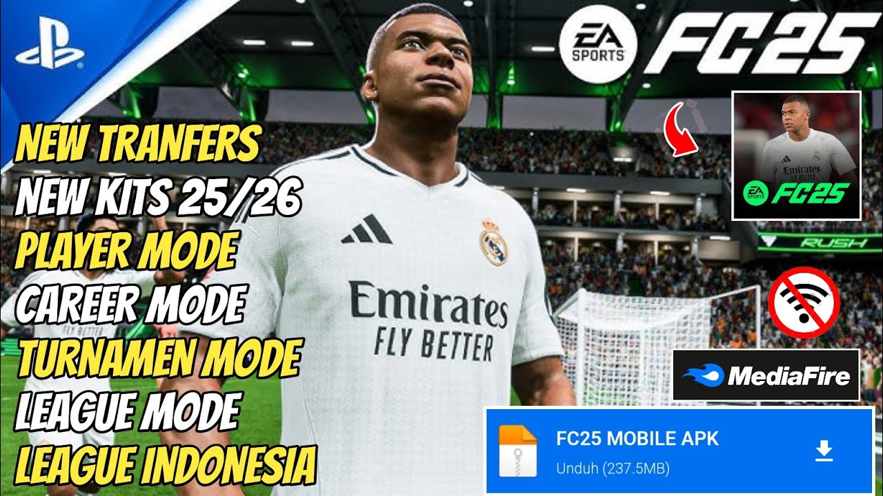 UPDATE 2025 TERBARU! FIFA 16 MOD FC25 Android offline New TRANFERS ...