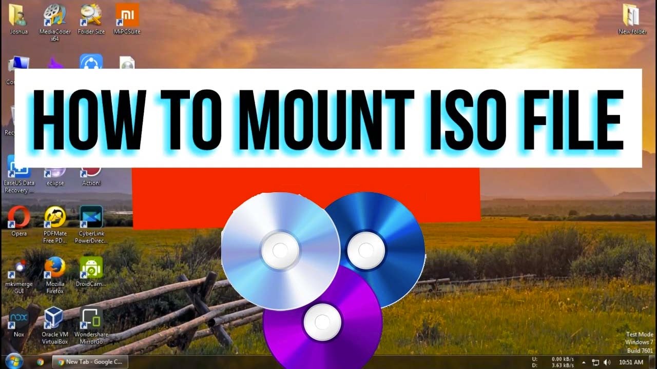 How to mount ISO, CUE, NRG, MDS/MDF, CCD, IMG images - YouTube