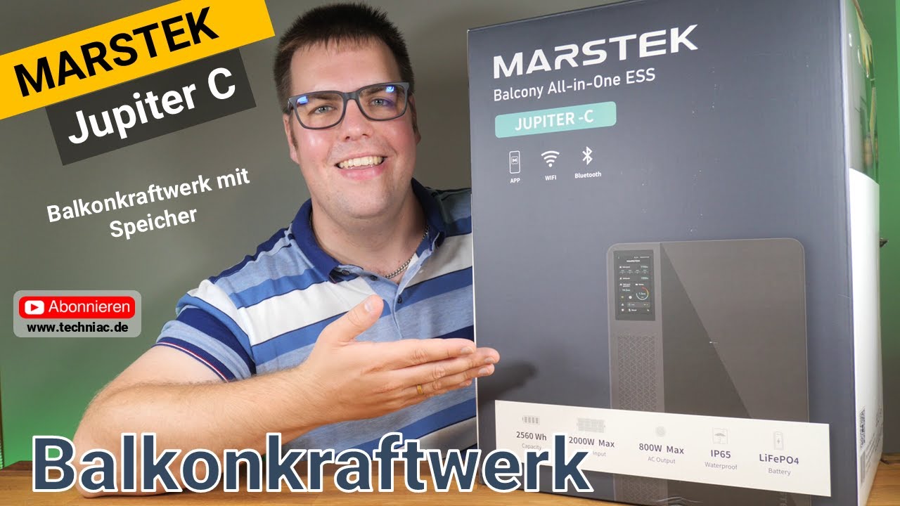 MARSTEK Jupiter C – All-in-One Balkonkraftwerk mit Speicher – Techniac - YouTube