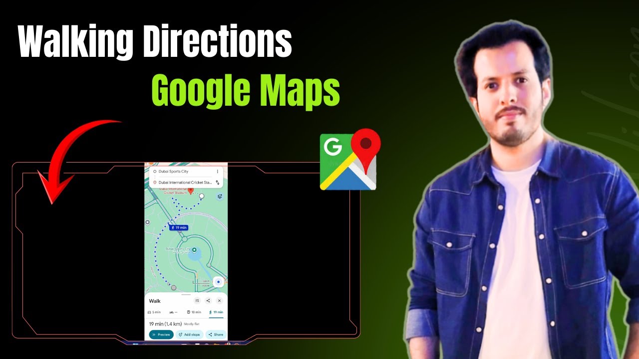 How To Use Walking Directions in Google Maps | Step by Step Guide - YouTube