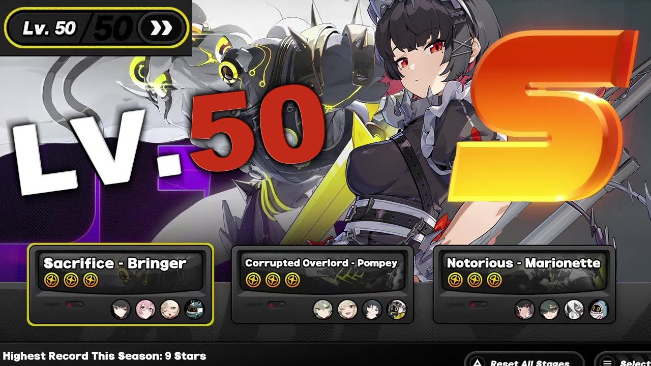 ZZZ Level 50 Deadly Assault 9* ENDGAME Clear! - YouTube