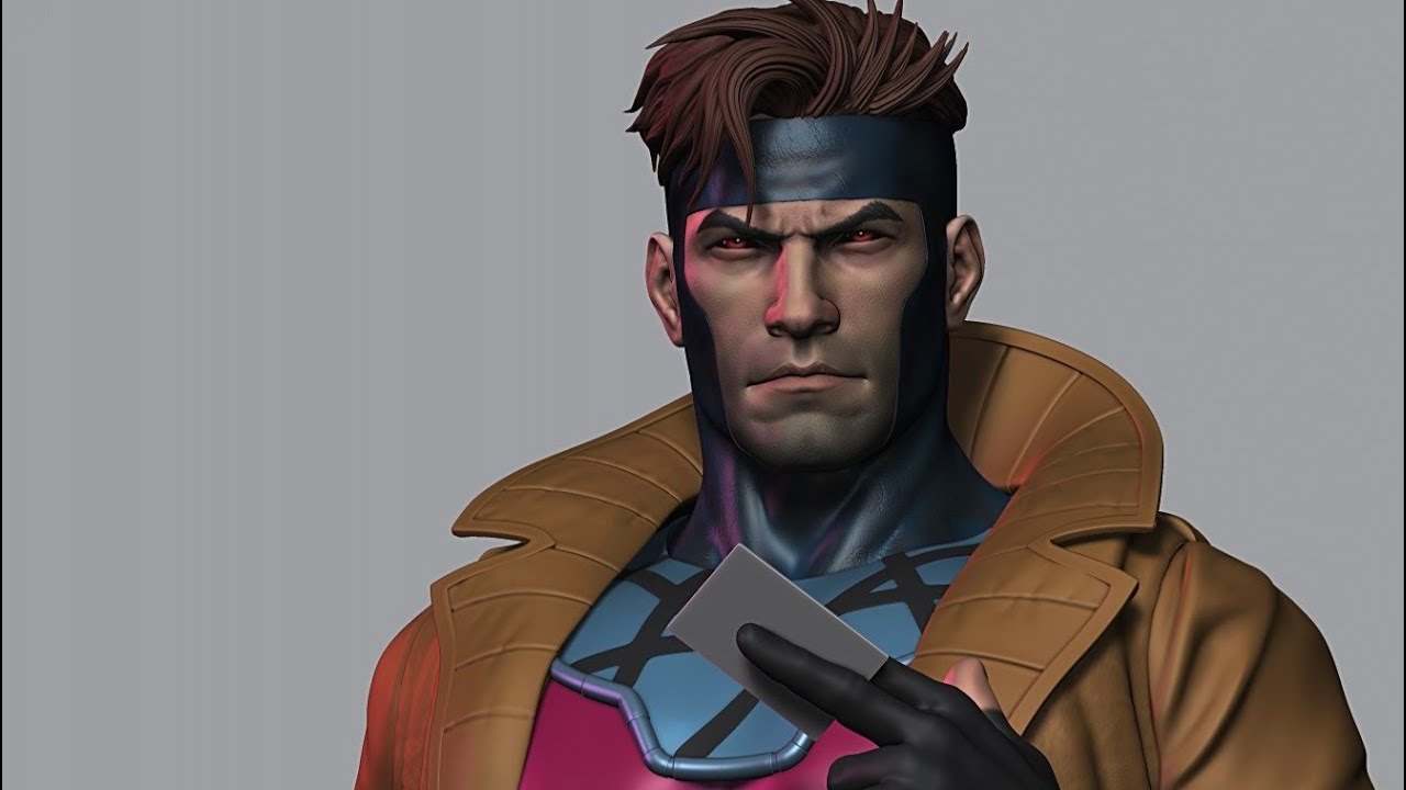 Gambit made on Zbrush - YouTube
