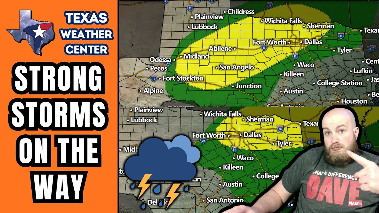 Texas Storms Return Sunday & Monday | Severe Weather, Flooding Risk ...