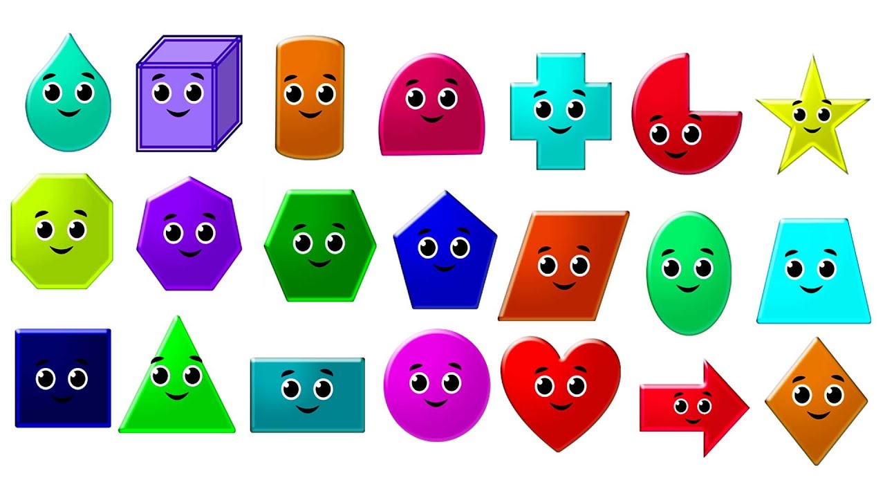 Shapes |Mathematical of shapes |Fun with shapes | Learning different ...