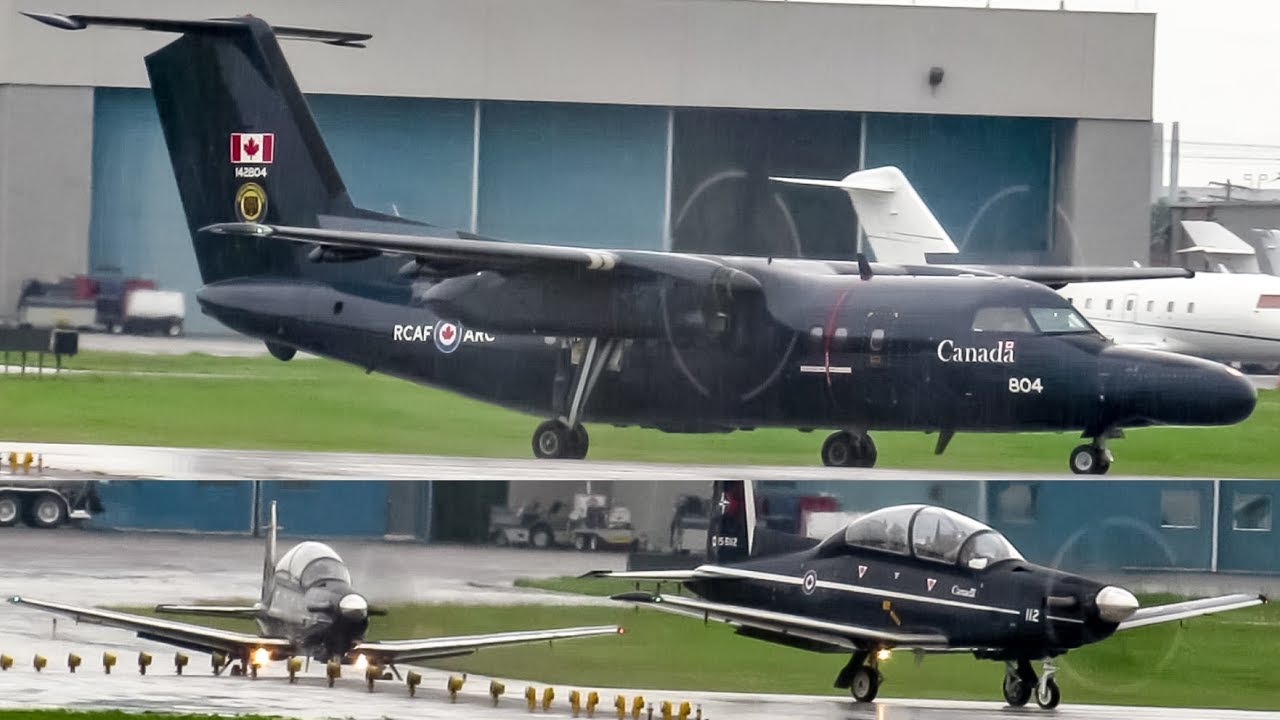 RCAF CT-142 Gonzo + Harvard II action in Montreal (YUL/CYUL) - YouTube