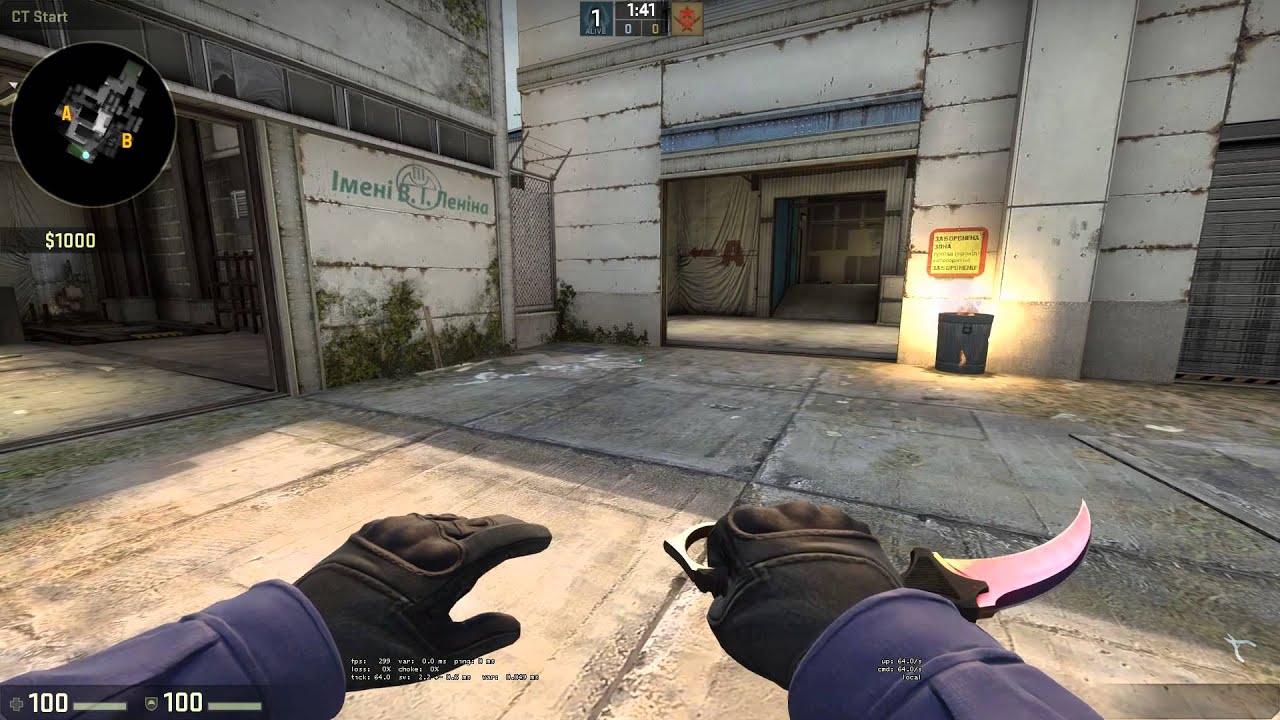 CS:GO Item Showcase: Karambit Fade (fake 90/10) - Factory New - YouTube