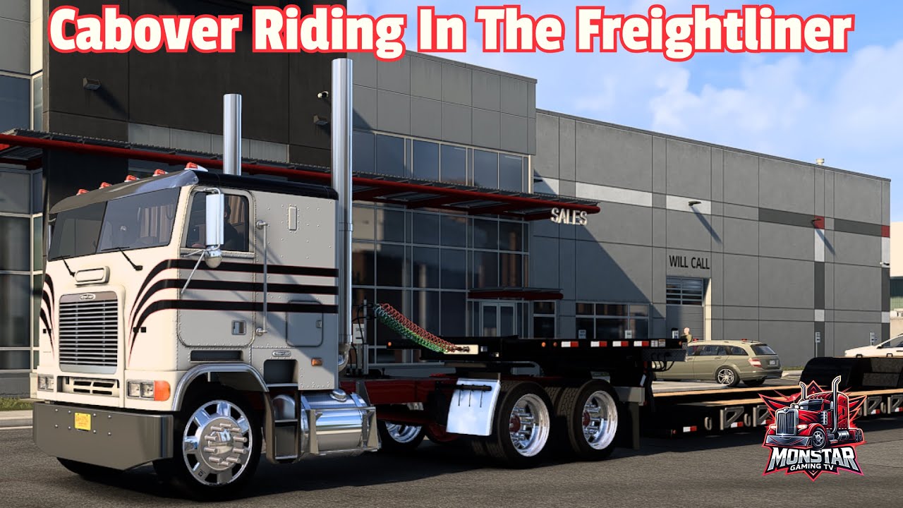 American Truck Simulator End The Week In The FLB Freightliner Cab Over ...