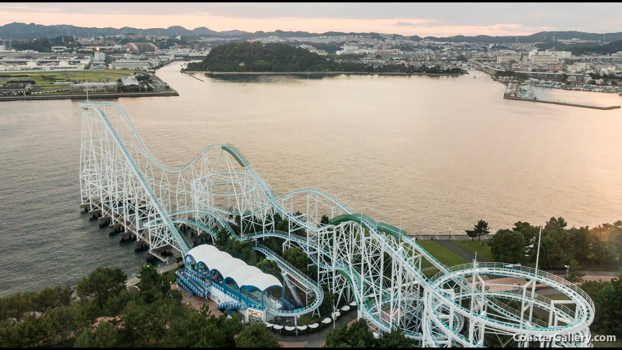 Japan's Sea Paradise - aerial views of the complete theme park ...