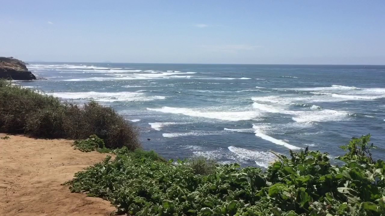 Sunset cliffs, San Diego, surf, ocean, waves, nature - YouTube