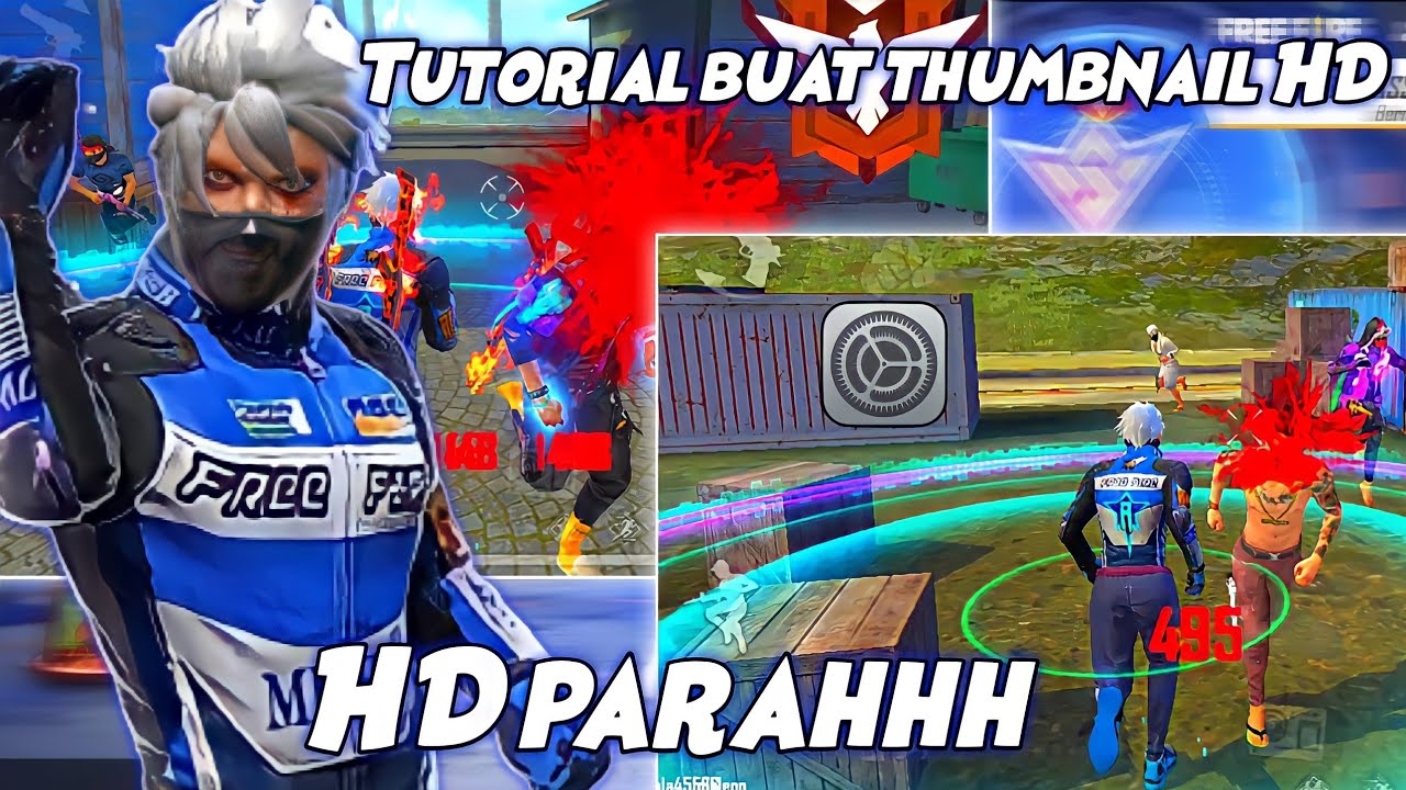 TUTORIAL FOR MAKING FF HD HEADSHOT THUMBNAILS🤩CARA MEMBUAT THUMBNAIL ...