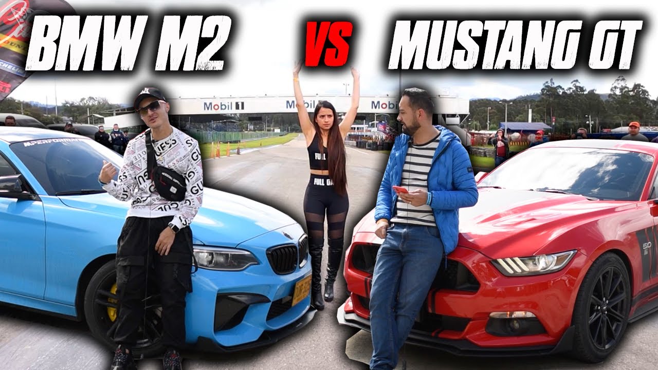 Bmw M2 VS Mustang GT - YouTube