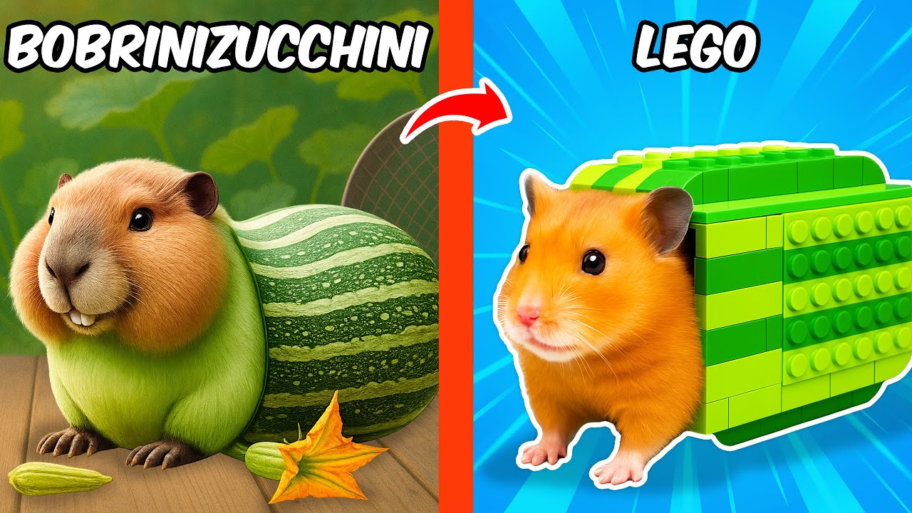 When Hamster Becomes a LEGO Brainrot Animal | FUNZ Bricks - YouTube