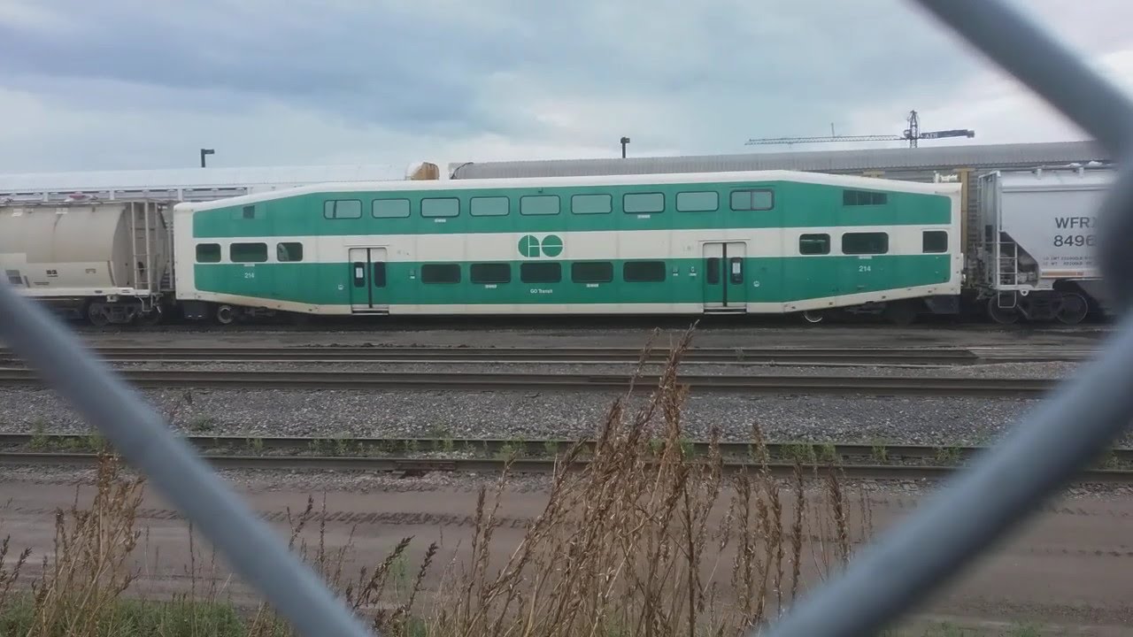 Go Transit Cab Car 214 at Aldershot - YouTube