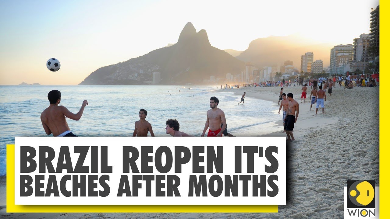 Brazil reopen it's beaches, locals flock at Barcelona beach | World ...