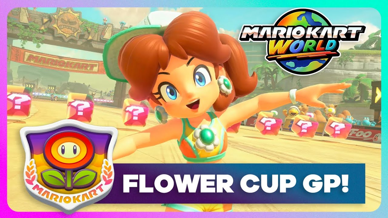 Mario Kart World - Flower Cup Grand Prix! - YouTube