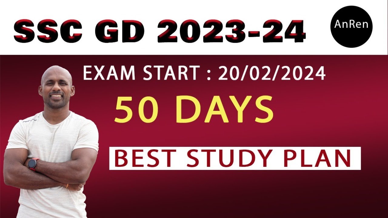 SSC GD 2024 / 50 DAYS BEST STUDY PLAN FOR YOU - YouTube