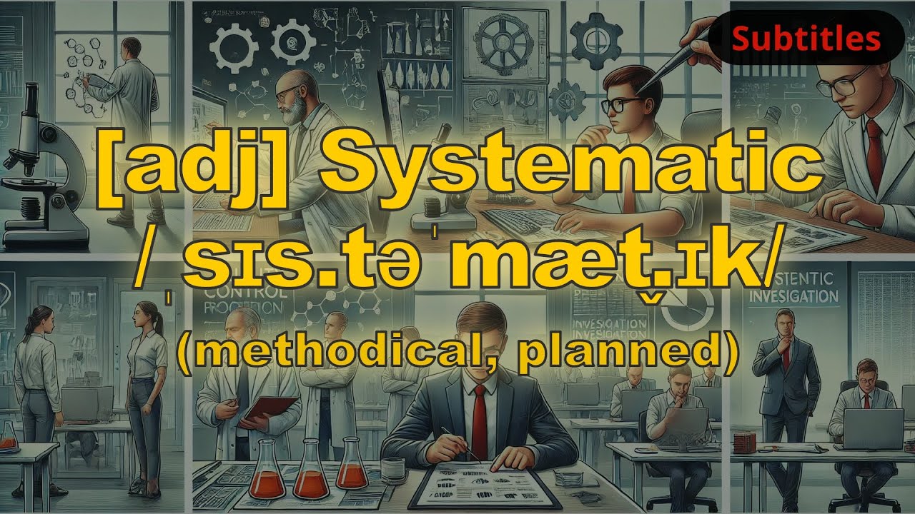 [adj] Systematic meaning (methodical, planned) with 5 examples - YouTube