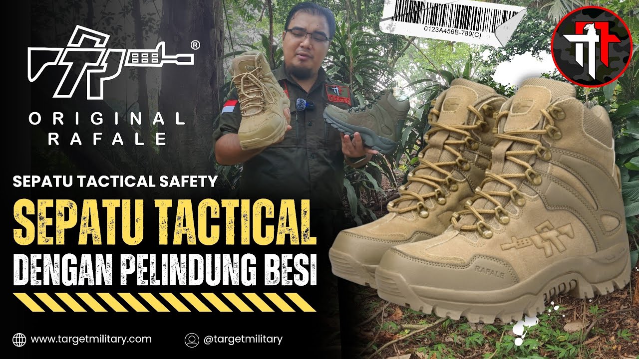 Sepatu Tactical Safety Rafale Original - Dengan Pelindung Besi Terbaik ...