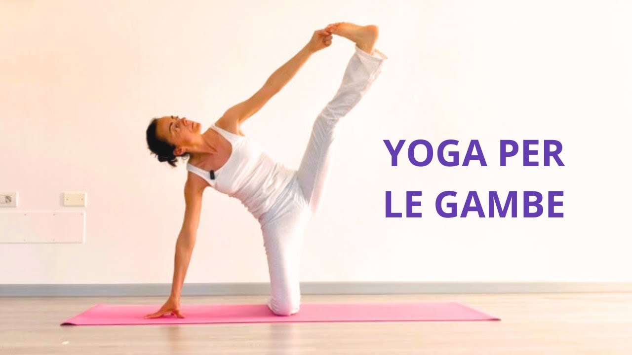 Pratica yoga per allungamento gambe - YouTube