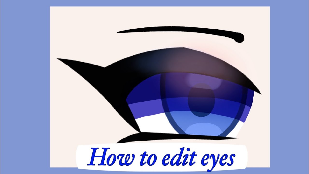 Eye editing tutorial ibis paint x - YouTube