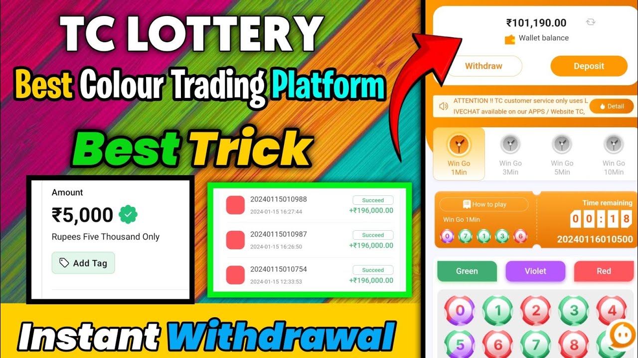 Best Online Earning App of 2024 | Tc lottery |Colour Trading | Colour ...