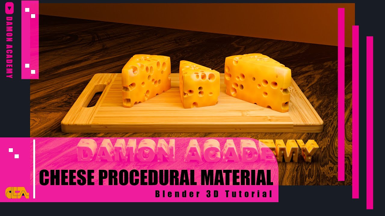 How to create Cheese Procedural Material in blender for beginner ...