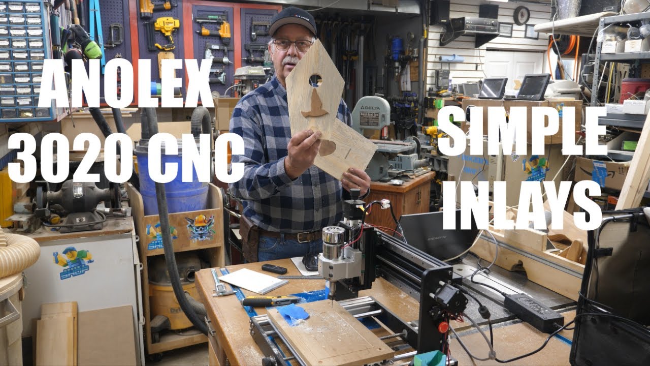 Simple Inlays Using The Anolex 3020 CNC - YouTube