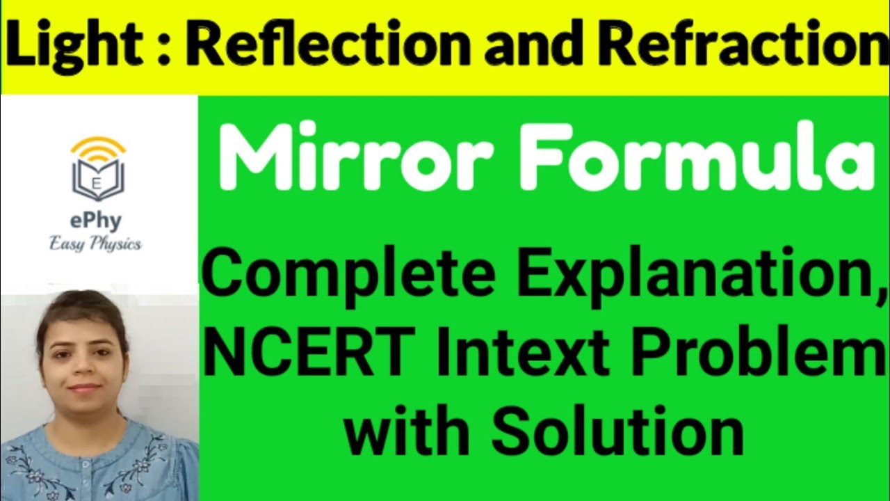 10thSci|NCERT|English Medium|Ch-10|Mirror Formula|NCERT Problem ...