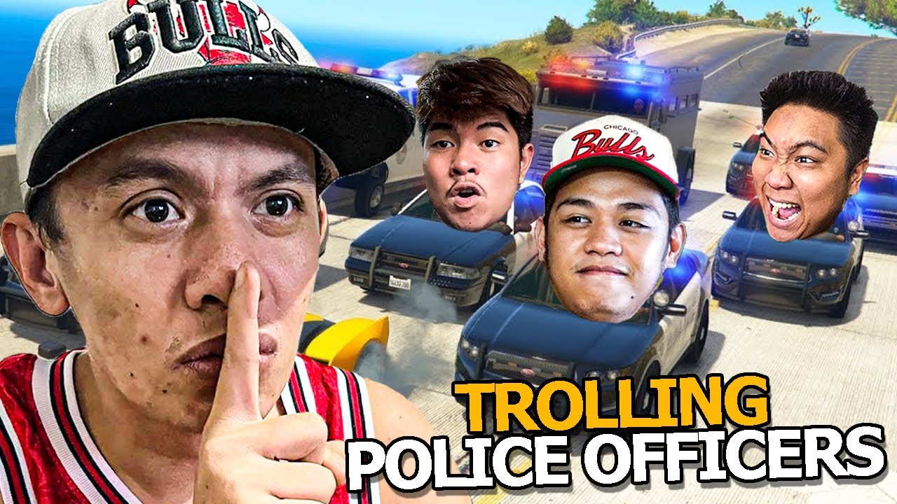TROLLING 10 POLICE OFFICER WINS 1,000 GCASH! - YouTube