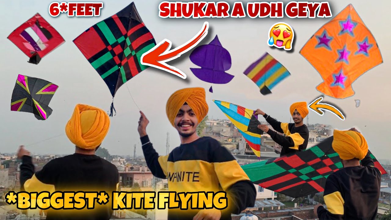 Biggest Kite Flying 2022 🪁 , 6*Feet🤩 - YouTube