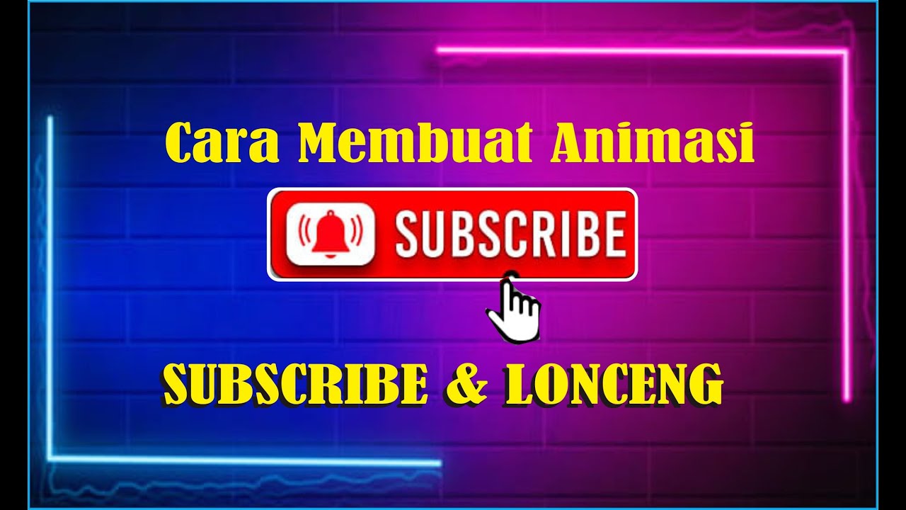 Tutorial/cara Membuat Subscribe & Lonceng Youtube Paling mudah - YouTube