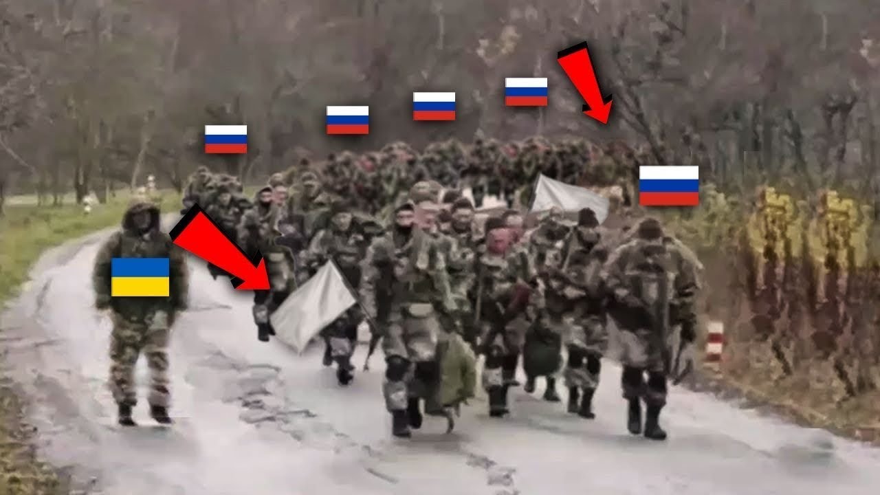 Historic Moment Russian Soldiers Surrendered to Ukraine One By One ...