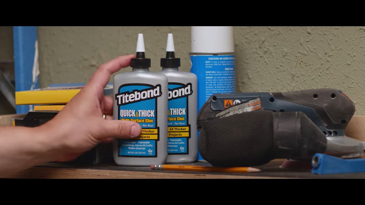 Tackle Tricky Glue Ups With Titebond Quick And Thick Wood Glue Youtube