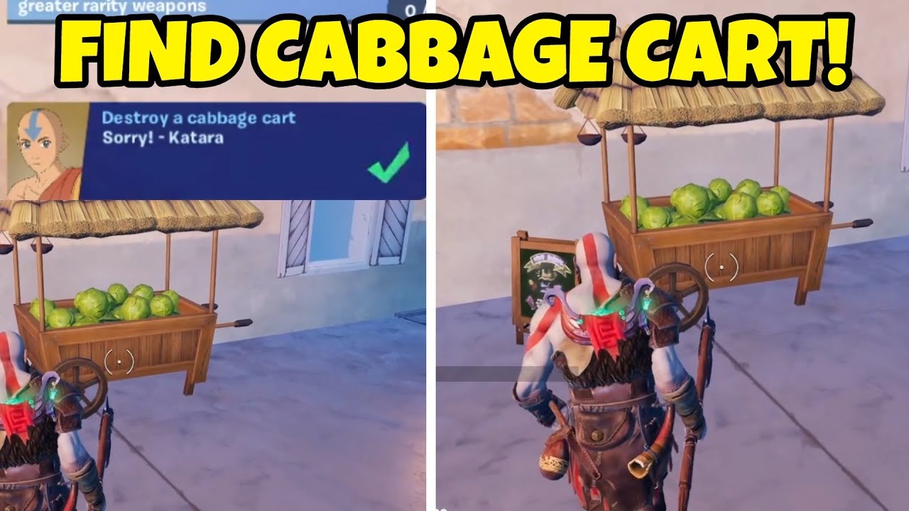 Where to find Cabbage Cart! (Destroy a Cabbage Cart Fortnite Quests ...