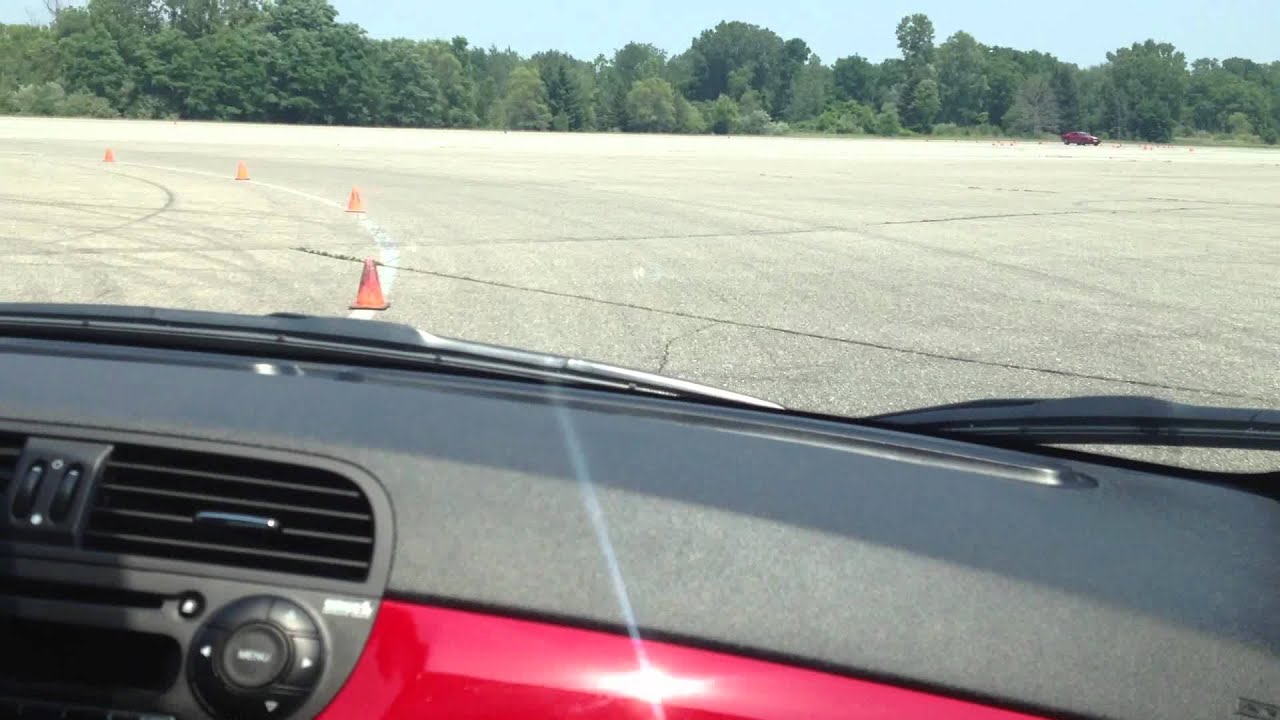 Autocross in a Abarth Fiat 500 - YouTube