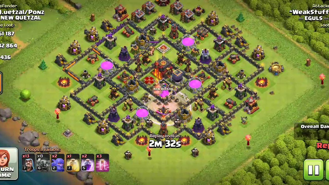 Clash of Clans 2020 8k Dark Elixir Loot on Deadbase - YouTube