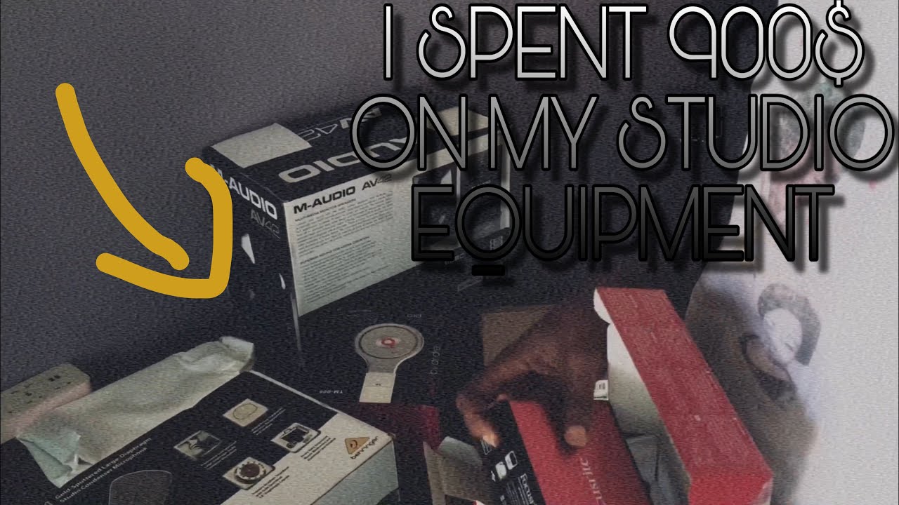 I SPENT 900$ ON A LOW BUDGET MUSIC STUDIO EQUIPMENT - YouTube