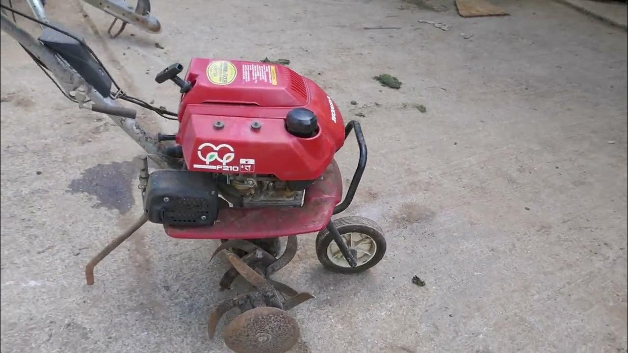 HONDA F210 ROTAVATOR - YouTube