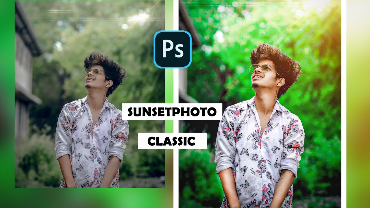 Sunset Photoshop editing tutorial Tamil is background color change ...