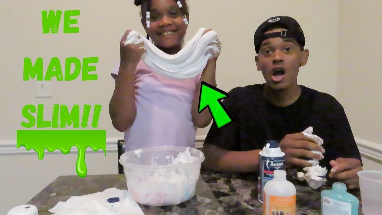 We Made Slime!! (How to) - YouTube
