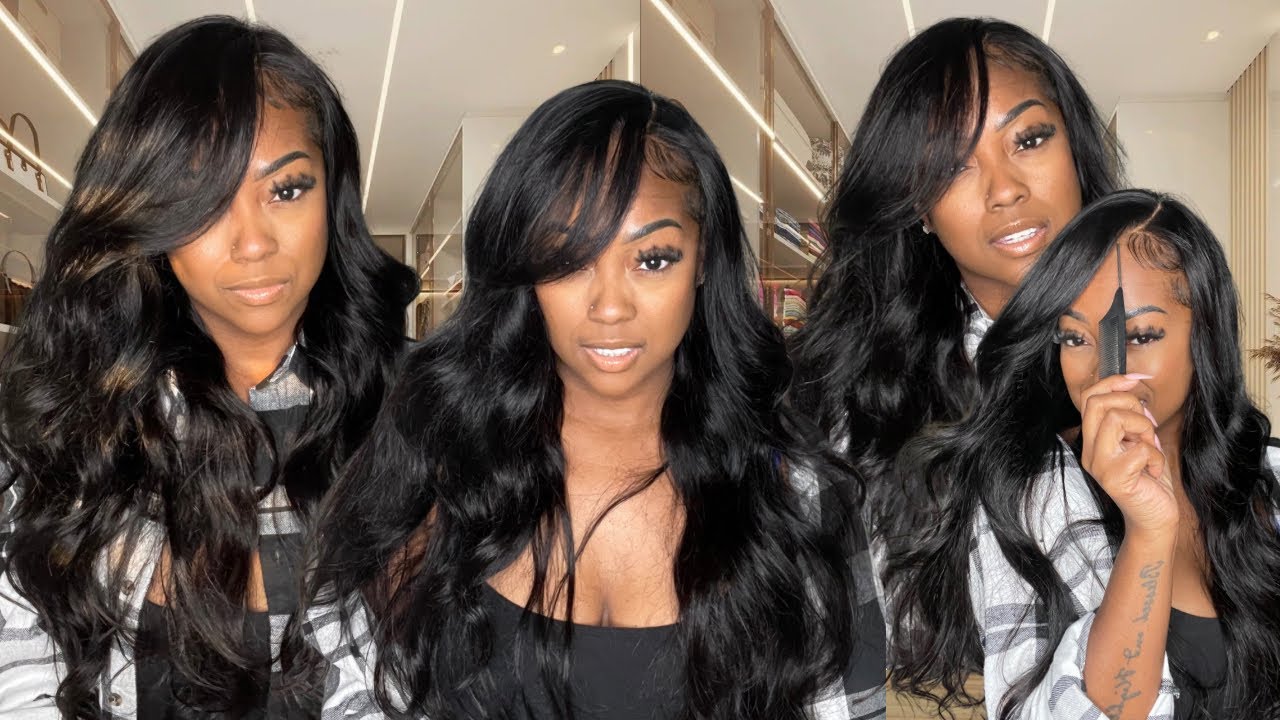 Super Easy, DETAILED Glueless Side part wig install ft. Beauty Forever ...
