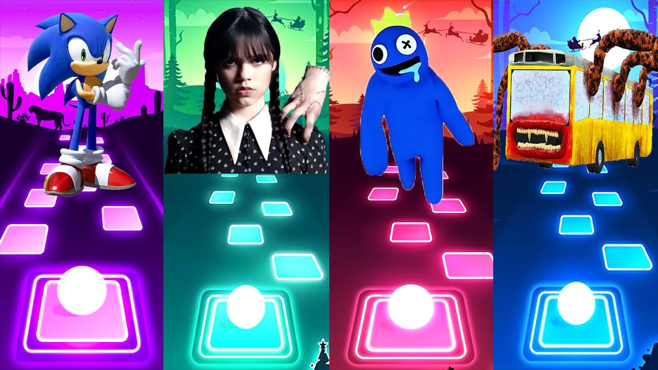 Sonic - Wednesday - Rainbow Friends Blue - Bus Eater | Tiles Hop EDM ...