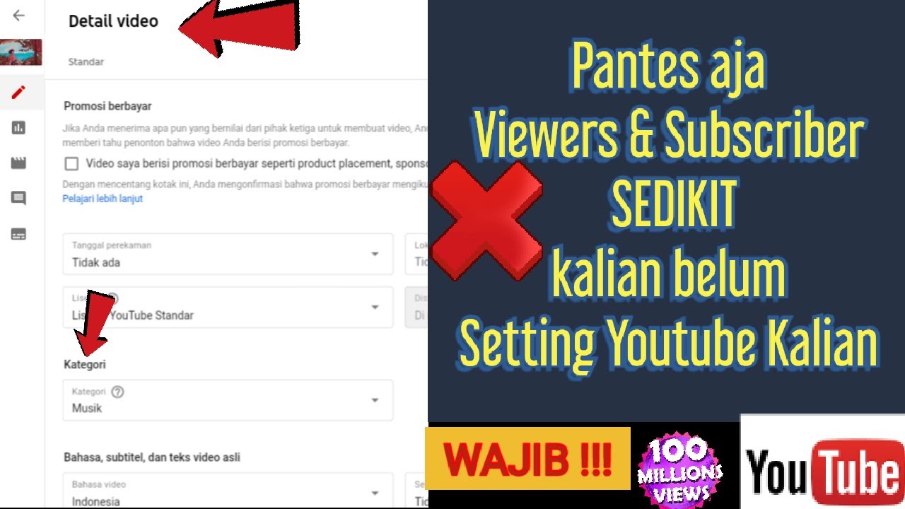 CARA SETTING CHANNEL YOUTUBE DI HP AGAR BANYAK VIEWERS & SUBSCRIBER ...