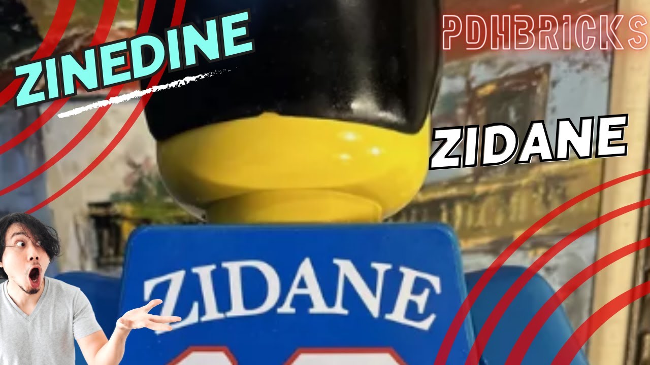 Zinedine Zidane AUTHENTIC Lego Jumbo 19 Inch Adidas Japanese Store ...