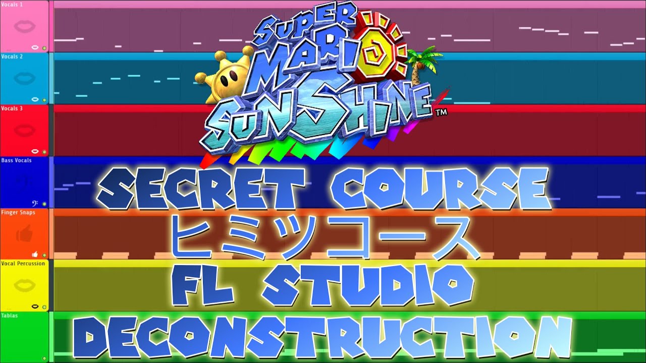 Super Mario Sunshine - SECRET COURSE - FL Studio Deconstruction - YouTube