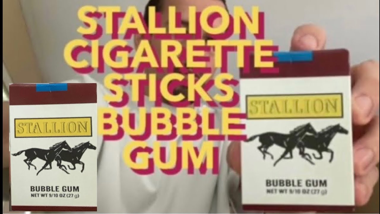 CIGARETTE STICKS STALLION BUBBLE GUM REVIEW - YouTube