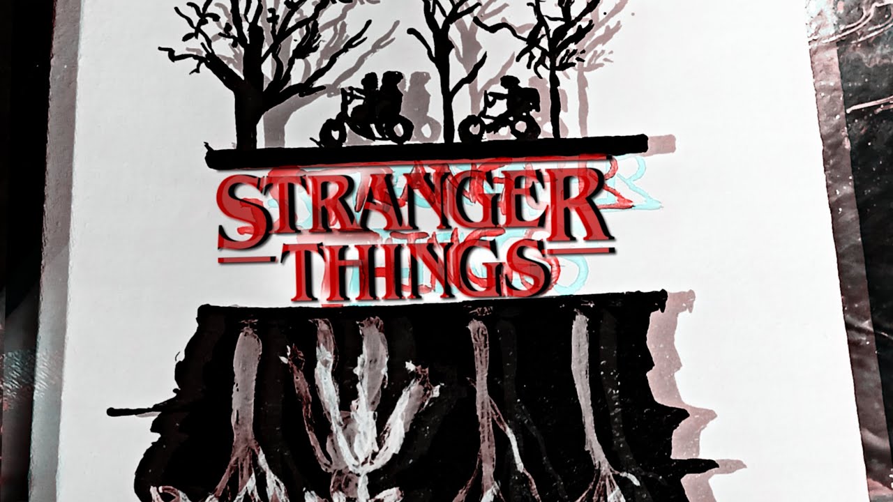 Easy stranger things Painting | stranger things Acrylic Painting ...
